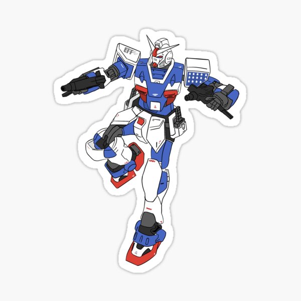 "Gundam RX-78-2 " Sticker for Sale by AkumaNoSenshi | Redbubble