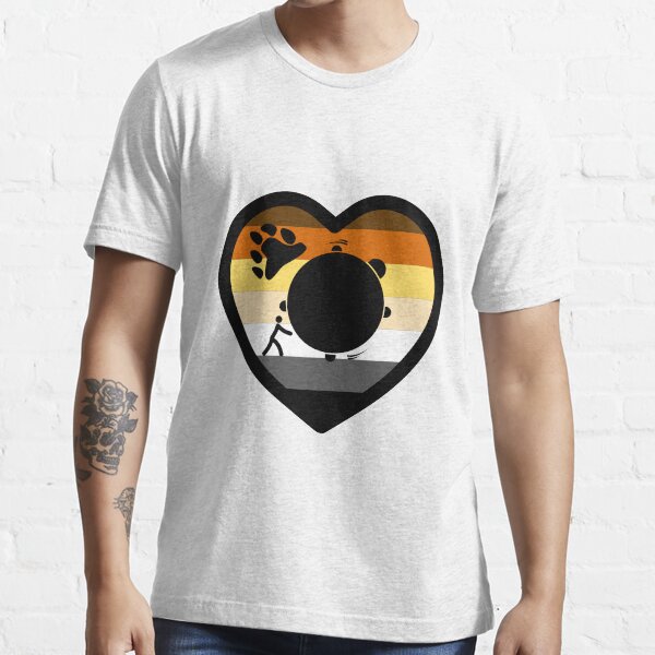 "Inflation Graphic Heart LGBTQIA+ Gay Bear Pride" T-shirt for Sale by ...