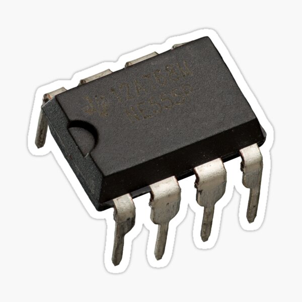 "555 Timer IC" Sticker for Sale by TikiLuke | Redbubble