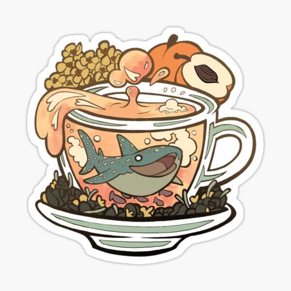"Tea Sharks Sticker Set" Sticker for Sale by khaledzayed | Redbubble