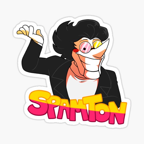 "Spamton G. Spamton" Sticker for Sale by Auntie-Oddities | Redbubble