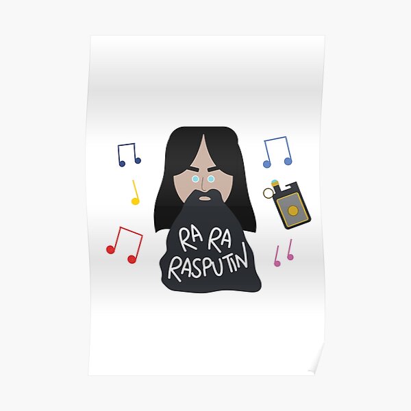 "Ra Ra Rasputin Master Sacha Dhawan" Poster for Sale by TwoArtsDesigns ...