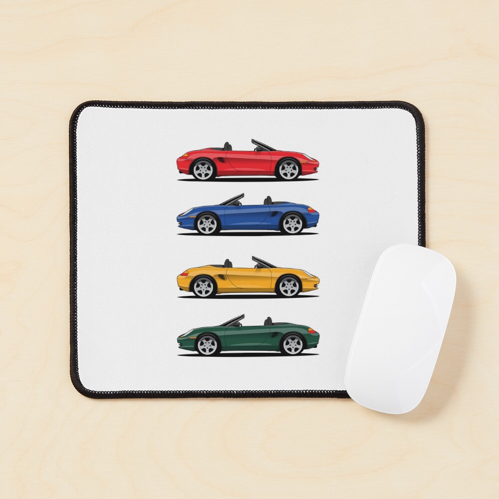 "Porsche 986 Boxster Color Stack Classic Illustration" Sticker for Sale ...