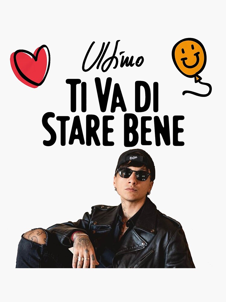 "Ultimo canzone Ti va di stare bene musica italiana autografo artist ...