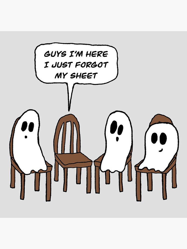 "Funny Halloween Ghost Friends" Poster for Sale by PlusInfinitee ...