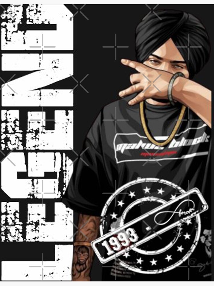 " sidhu moose wala" Sticker for Sale by byDYLA | Redbubble