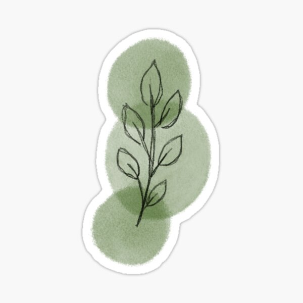 "Aesthetic Leaves" Sticker for Sale by Megs20 | Redbubble