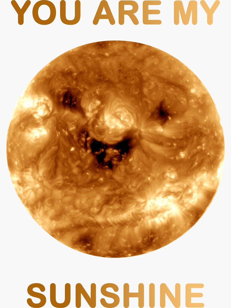 "Smiling Sun NASA You Are My Sunshine" Sticker for Sale by kulls ...