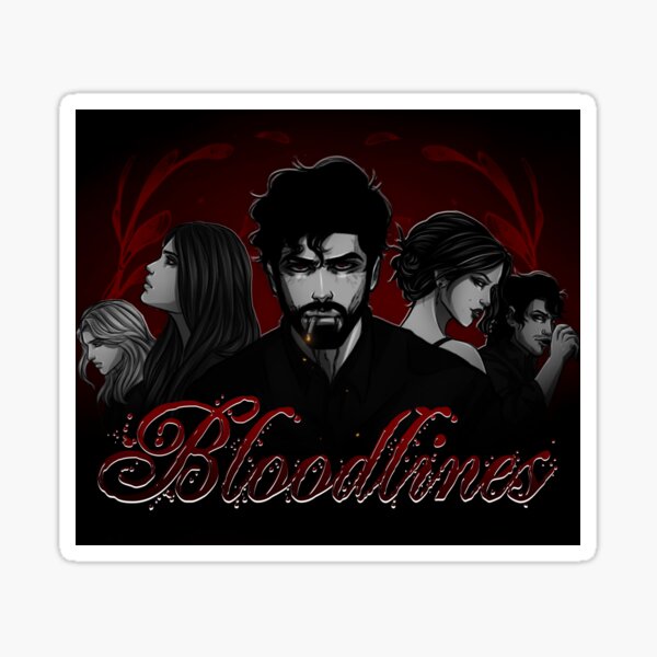"Bloodlines " Sticker for Sale by Wikkoda | Redbubble