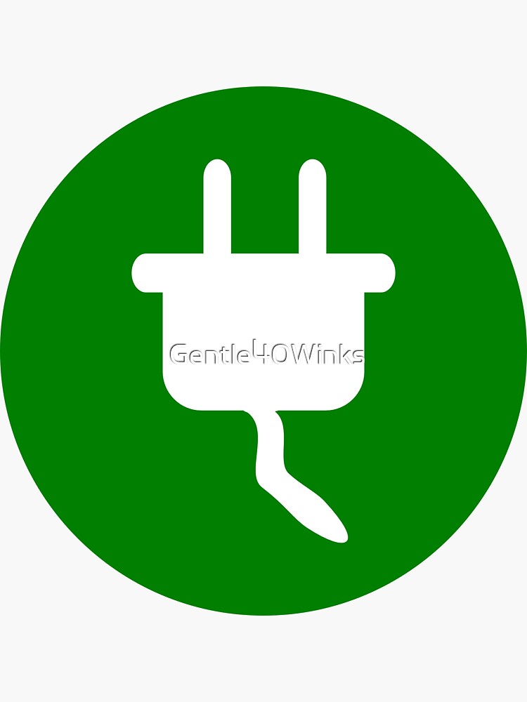 "PLUG" Sticker for Sale by Gentle40Winks | Redbubble