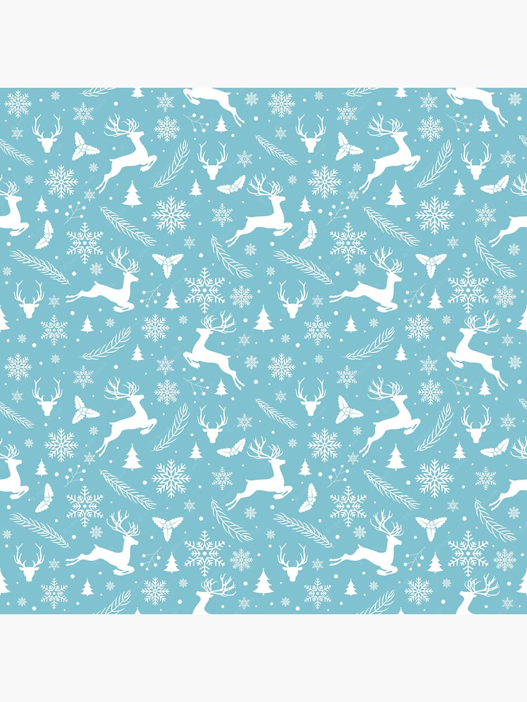 "Flying Reindeer Pattern" Sticker for Sale by Hoildaysdesigns | Redbubble