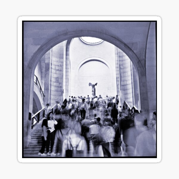 "The historic landmark of the Louvre museum in Paris." Sticker for Sale ...