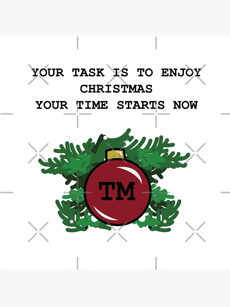 "Taskmaster Christmas Task" Greeting Card for Sale by Lucy Nguyen ...