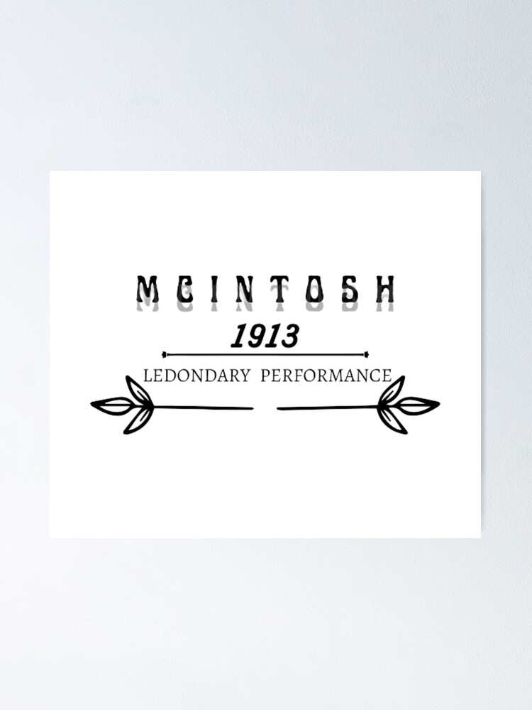 "mcintosh" Poster for Sale by lkwiss | Redbubble