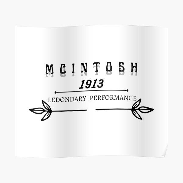 "mcintosh" Poster for Sale by lkwiss | Redbubble