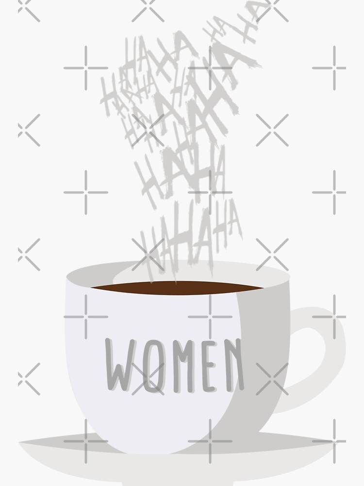 "WOMEN HAHAHA Funny Meme" Sticker for Sale by SkippyDesign | Redbubble
