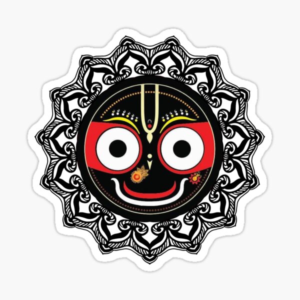 "Lord Jagannath lord of universe " Sticker for Sale by Krishnavi ...