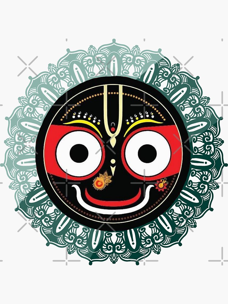 "Jagannath lord of universe " Sticker for Sale by Krishnavi | Redbubble