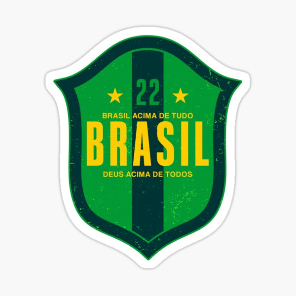"BRASÃO BRASIL 22 " Sticker for Sale by MarcosCarvalho | Redbubble