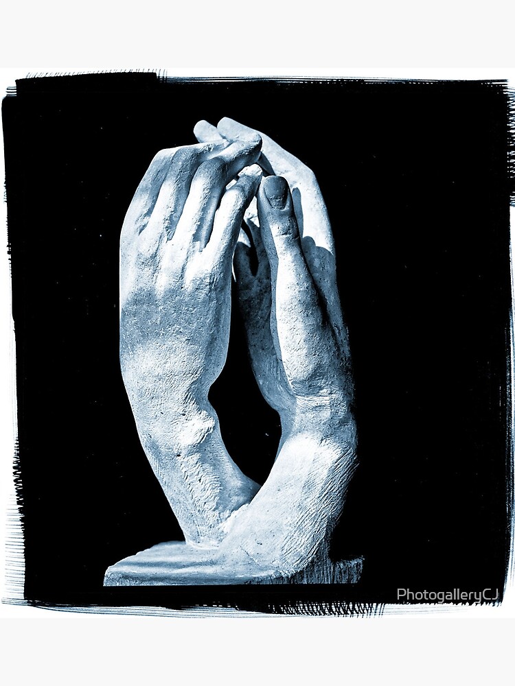 "Two hands by Rodin at museum in Rodin in Paris." Poster for Sale by ...