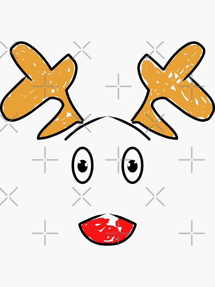 "Red nose" Sticker by andersonartist | Redbubble