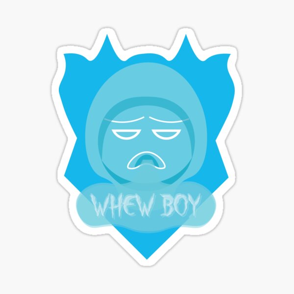 "Whew BOY (Exhausted)" Sticker for Sale by AgArtDesigns | Redbubble