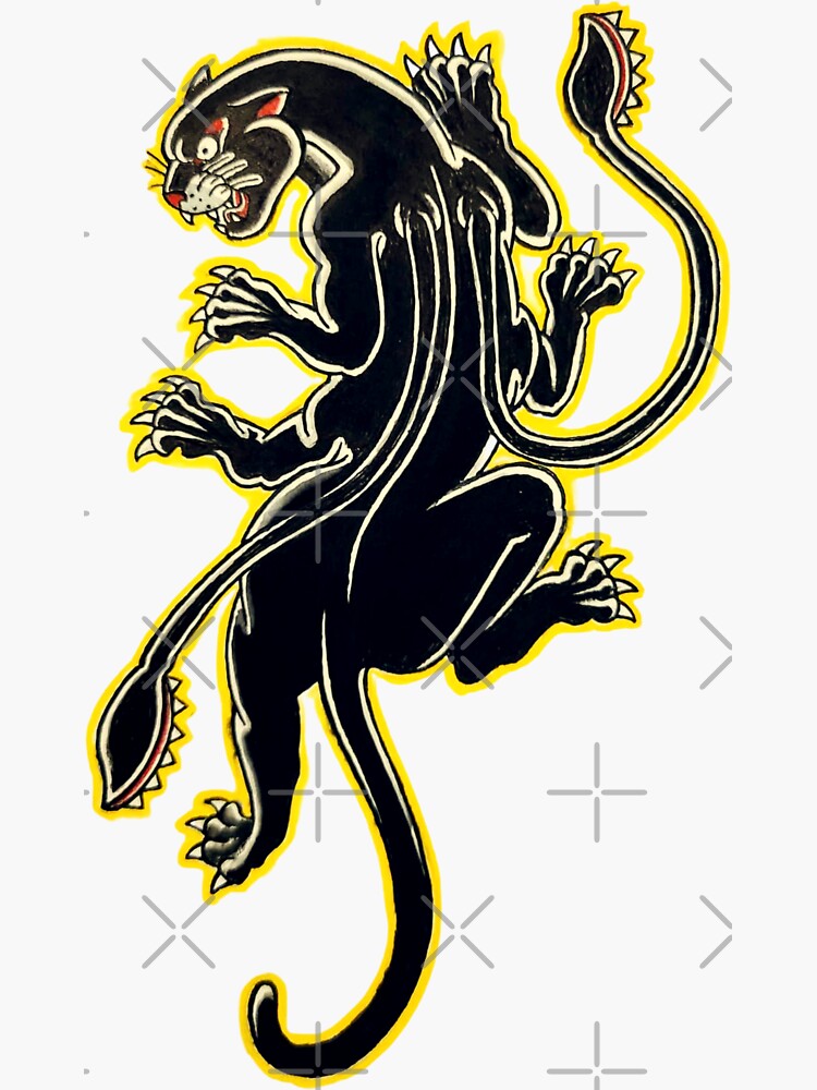 "Displacer beast traditional tattoo" Sticker for Sale by Neuraljac ...