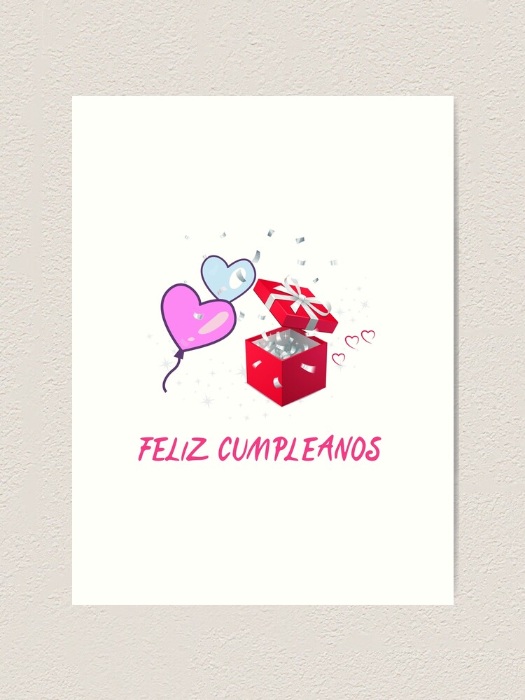 "Happy birthday in spanish - Feliz Cumpleaños" Art Print for Sale by ...