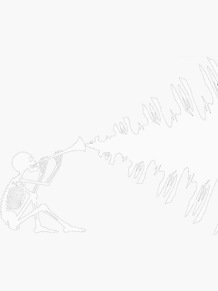 "Halloween Skeleton doing the TootToot with Ghost Trumpet, Thank ...