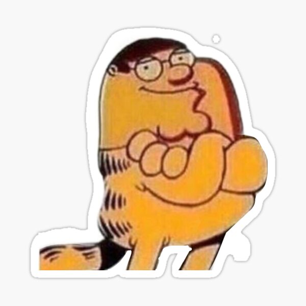 "Peter the Garfield - Stickers & Magnets" Sticker for Sale by ...