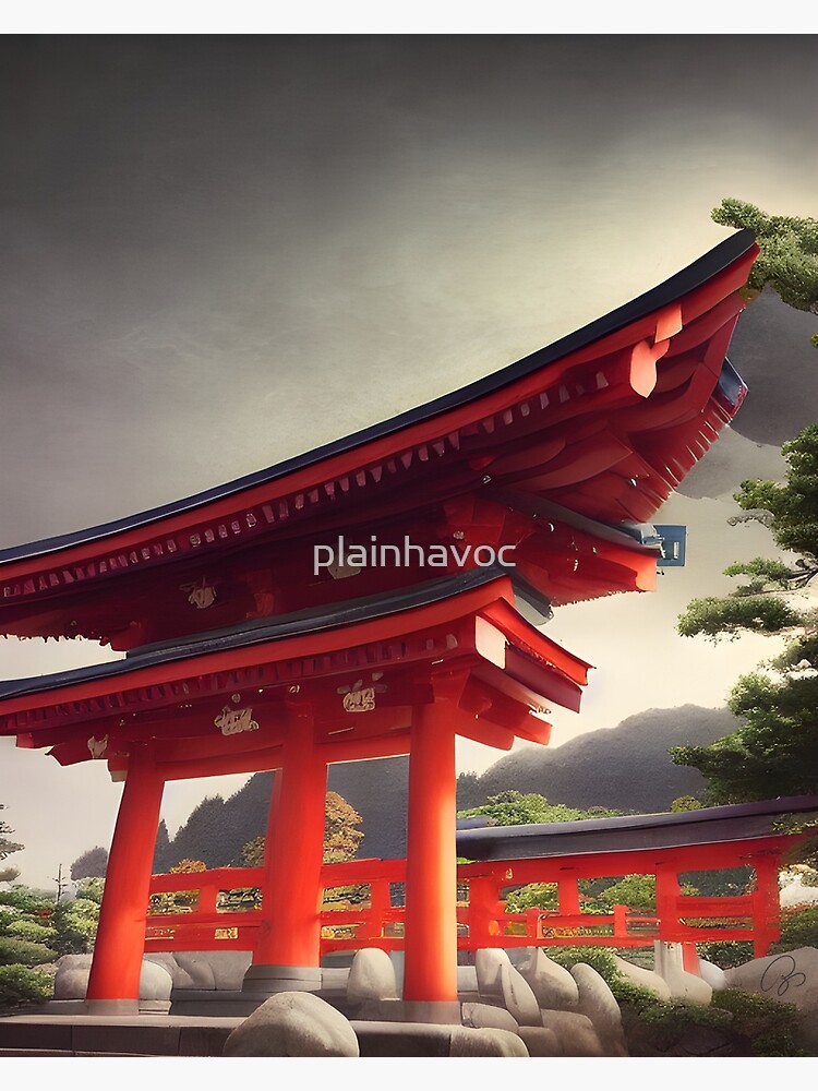 "Shinto Shrine Sando" Poster for Sale by plainhavoc | Redbubble