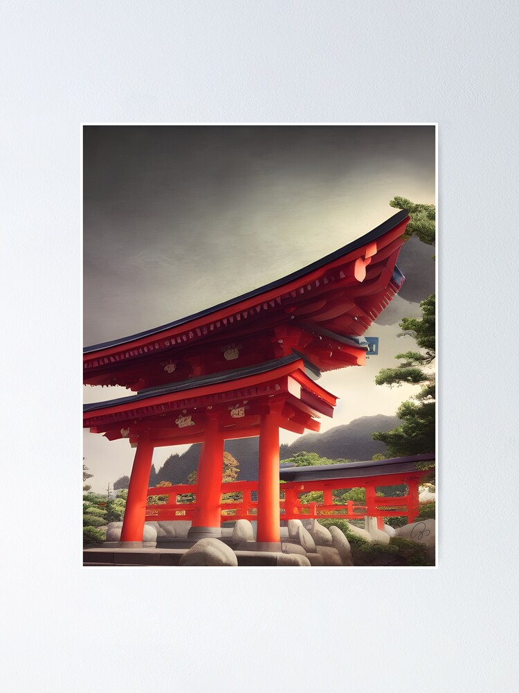 "Shinto Shrine Sando" Poster for Sale by plainhavoc | Redbubble