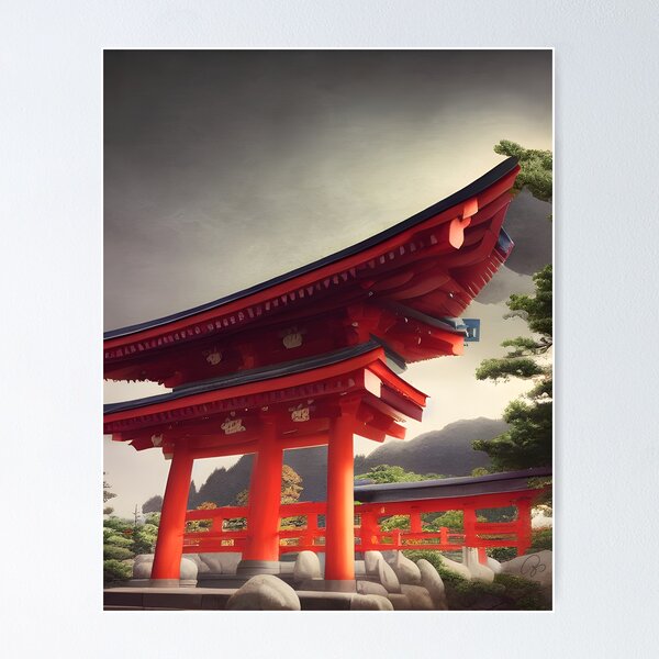 "Shinto Shrine Sando" Poster for Sale by plainhavoc | Redbubble