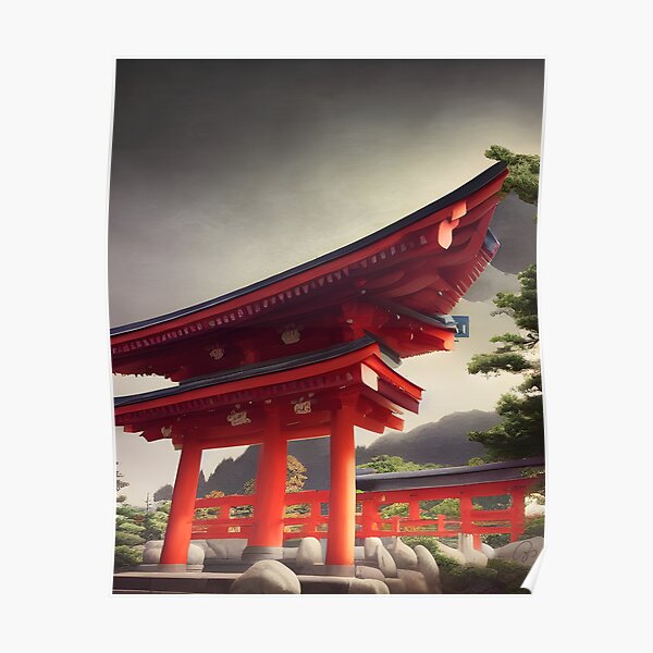 "Shinto Shrine Sando" Poster for Sale by plainhavoc | Redbubble