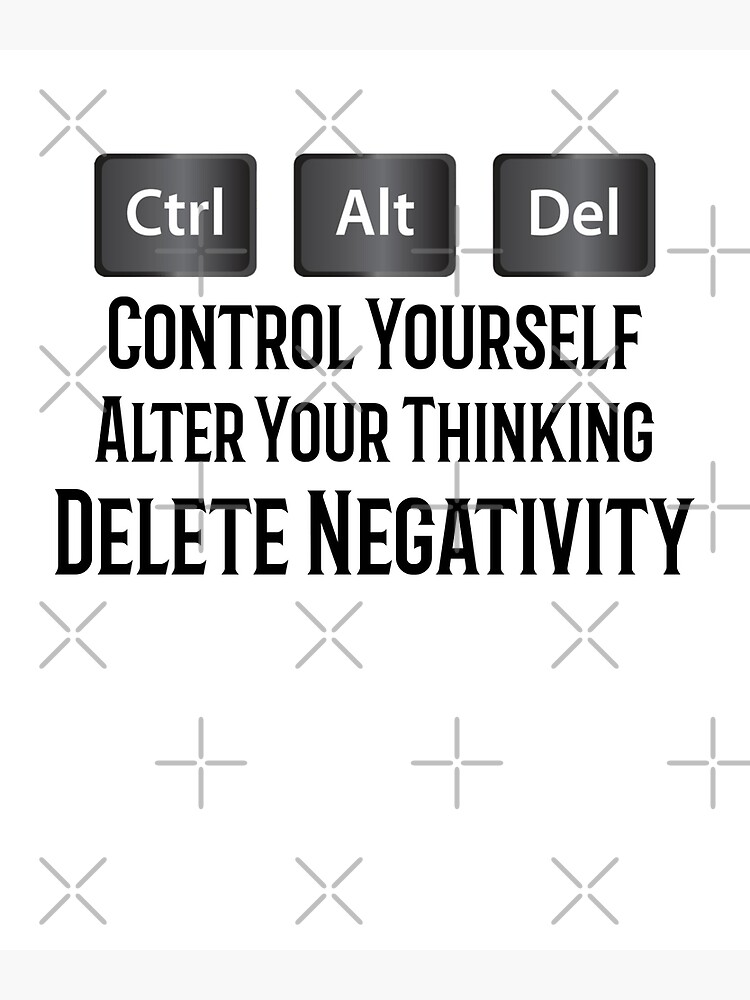 "Control Alt Delete Computer Keyboard Motivational Apparel" Poster for ...