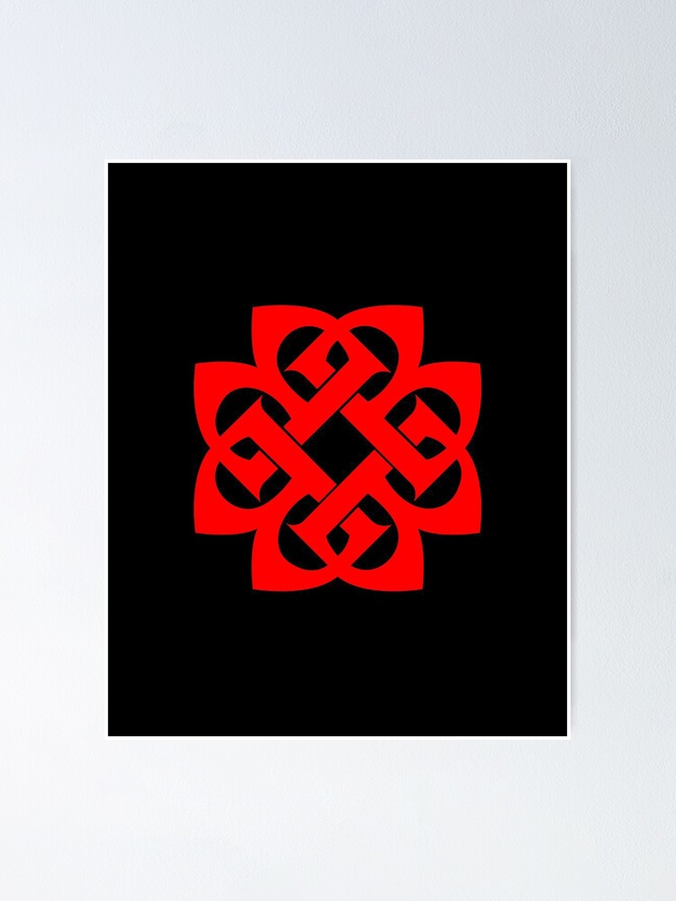 "Benja Red Logos" Poster for Sale by DonnTennyson | Redbubble