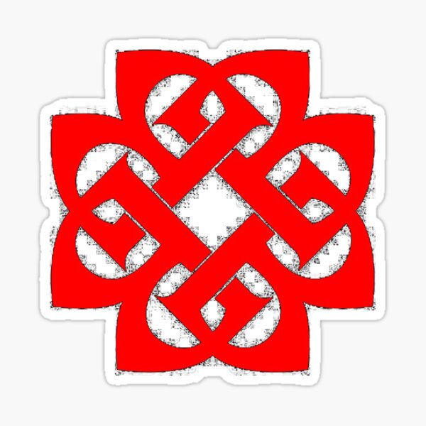 "Benja Red Logos" Sticker for Sale by DonnTennyson | Redbubble