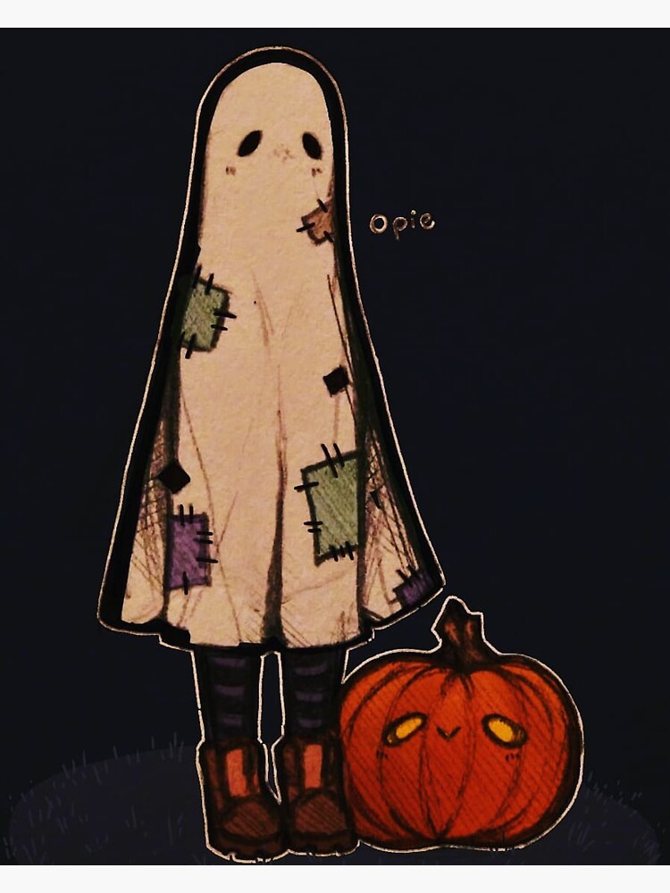 "Opie the Ghost" Sticker for Sale by shadowpawsart | Redbubble