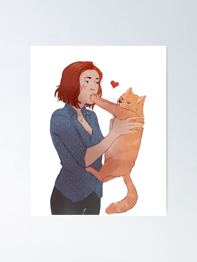 "Nicole + cat" Poster by FionaNerd | Redbubble