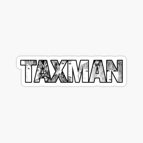 "Taxman - Song Logo" Sticker for Sale by Vince19Drums | Redbubble