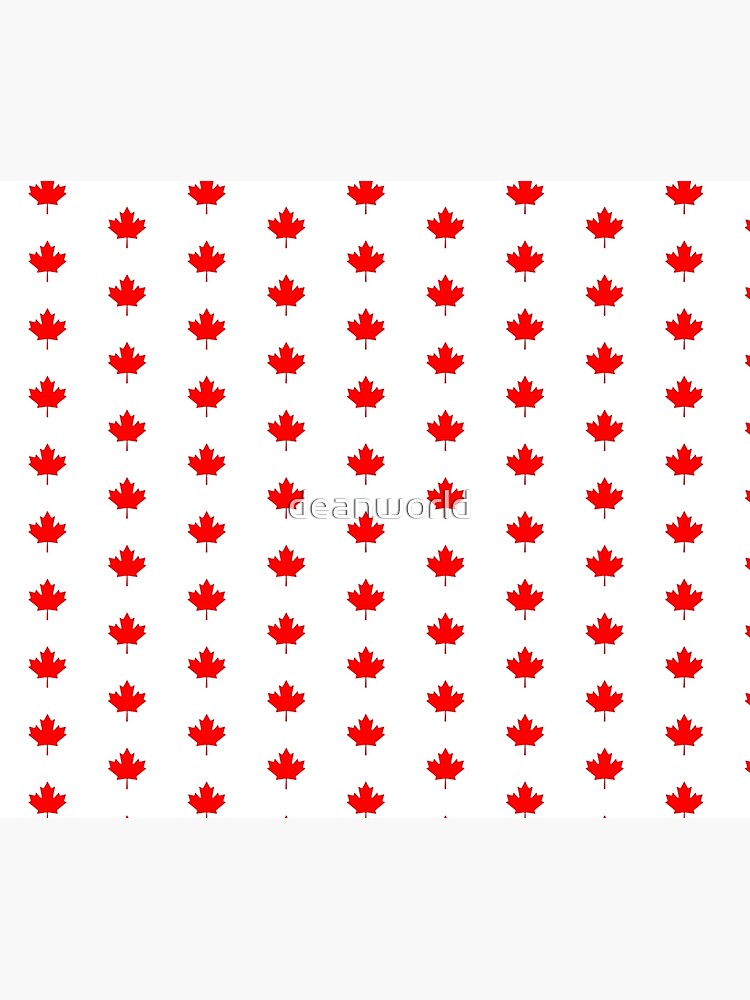 "Canadian Canuck Maple Leaf Flag Bedspread Duvet Pillow Inverse" Throw ...