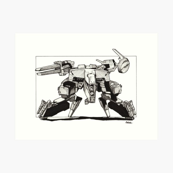 "metal gear rex" Art Print for Sale by birdthirds | Redbubble