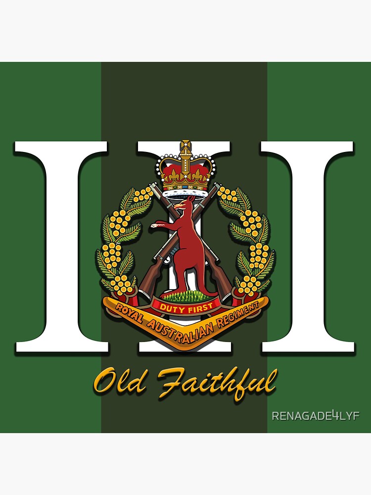 "3 RAR Corps Badge and Colours " Sticker for Sale by RENAGADE4LYF ...