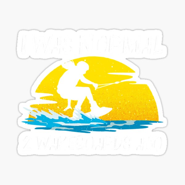 "Cool Wakeboarding Design For Men Women Wakeboard Wakeboarder " Sticker ...