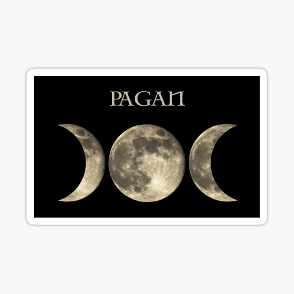 "THE TRIPLE MOON" Sticker for Sale by VioletaOrts | Redbubble