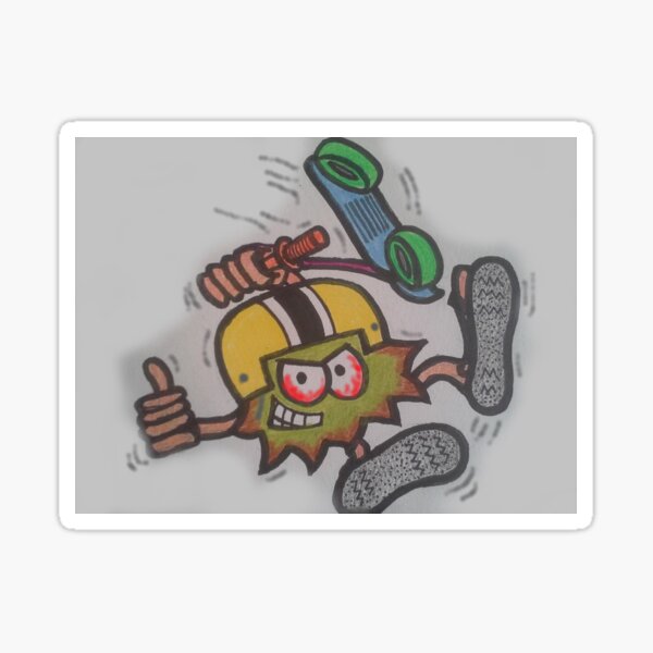 "Scooter Buddy Flipper" Sticker for Sale by Gasserdesigns | Redbubble