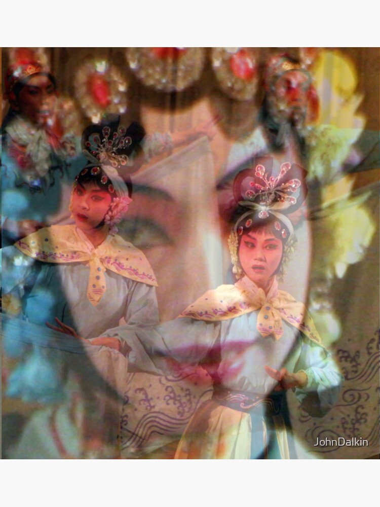 "Three`s a crowd at the Peking Opera" Sticker for Sale by JohnDalkin ...