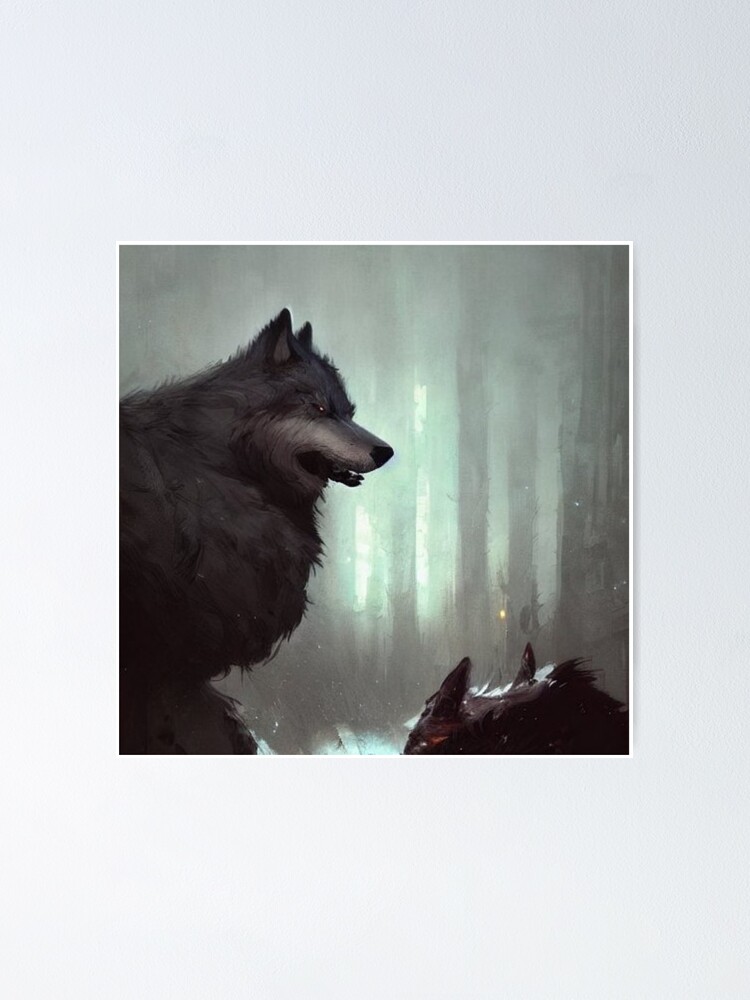 "Wolf Defender Of The Forest" Poster for Sale by sakooga | Redbubble