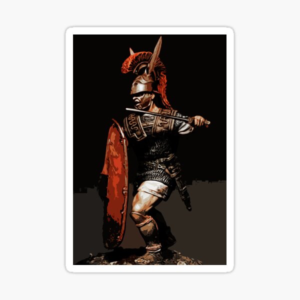 "Roman Legionary at War" Sticker for Sale by ErianAndre | Redbubble