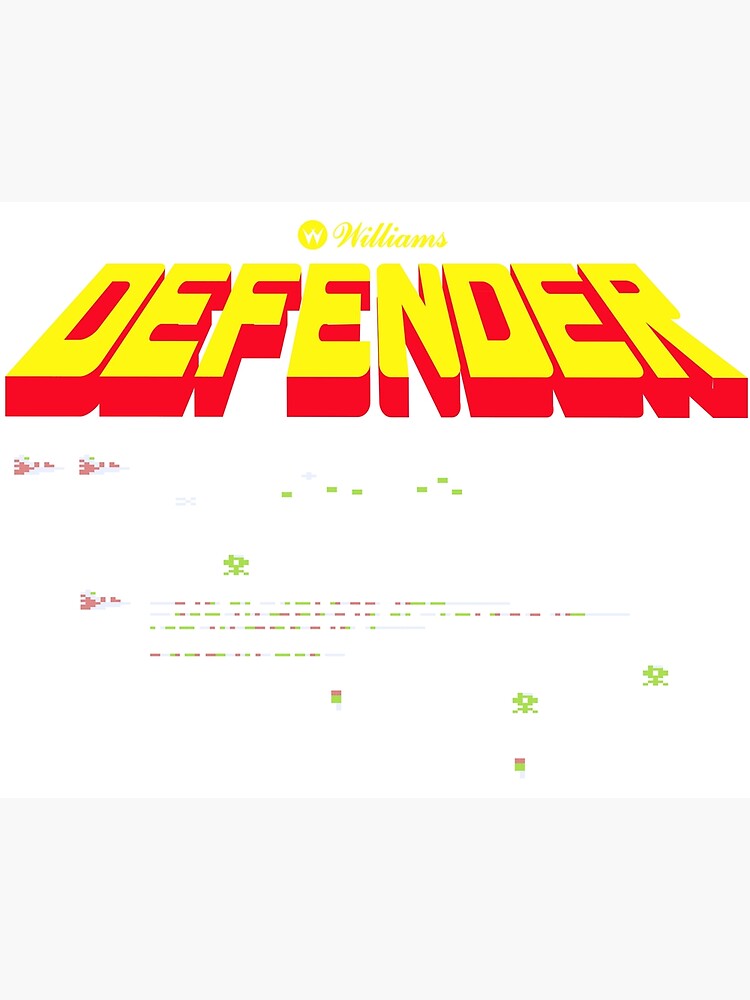 "Retro 80s Defender Arcade Computer Games" Poster for Sale by ...